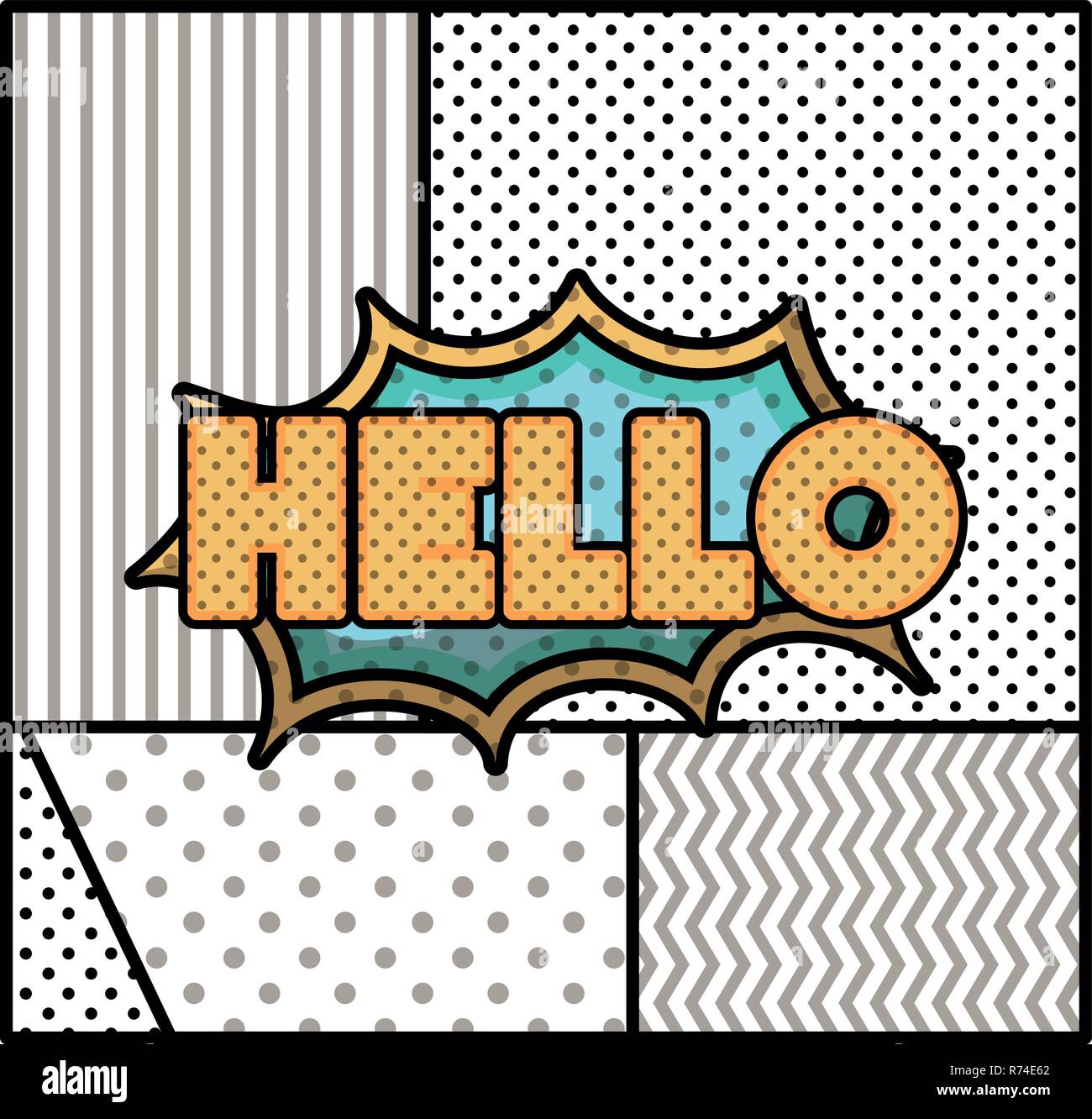 Bubble Hello Word Icon Illustration Stockfotos und -bilder Kaufen - Alamy