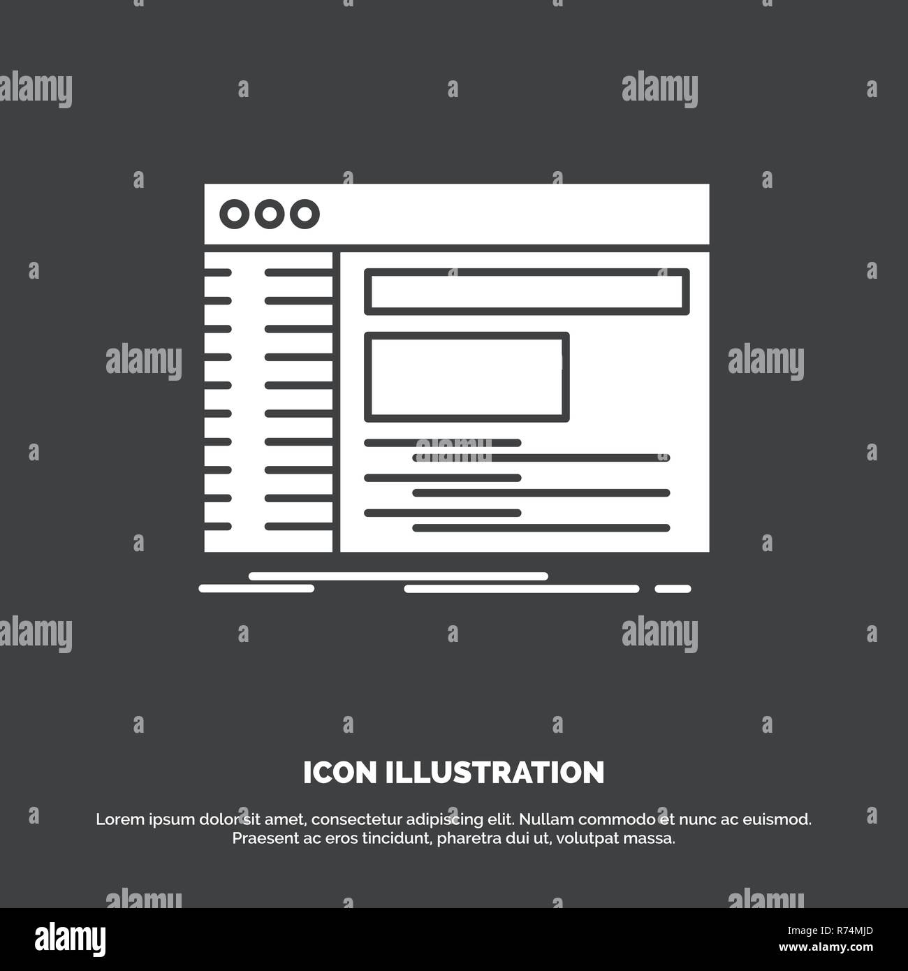 Admin panel symbol Stock-Vektorgrafiken kaufen - Alamy