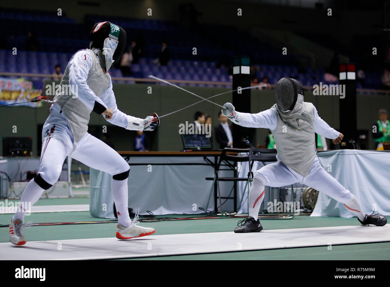Komazawa Olympic Park Gymnasium, Tokio, Japan. 7 Dez, 2018. (L und R) Kyosuke Matsuyama, Yuto ...