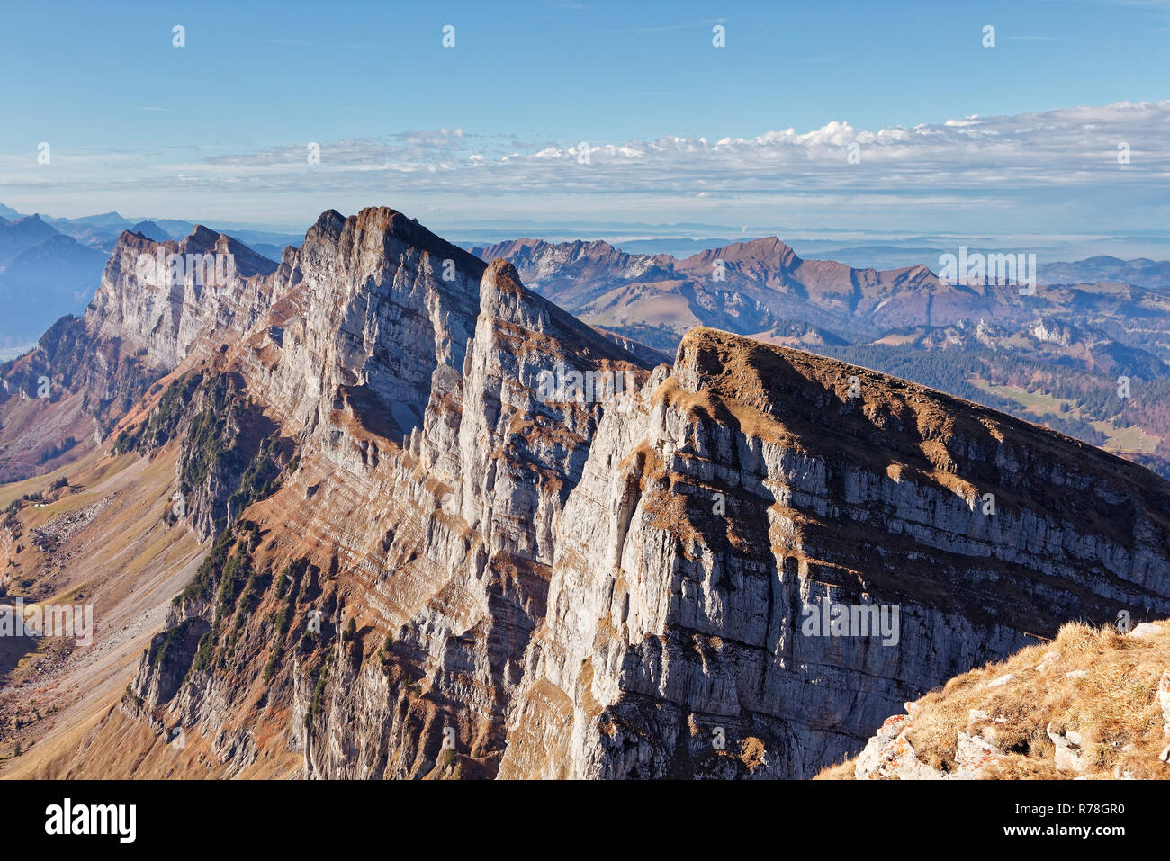 Der Churfirsten massiv - Appenzell Alpen, Schweiz Stockfotografie - Alamy