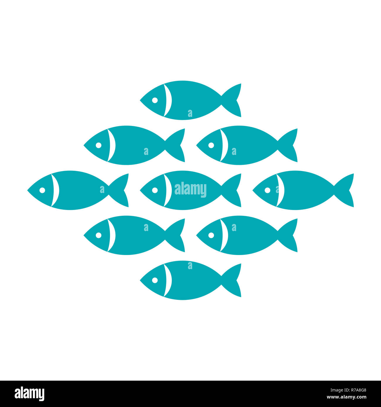 Piktogramm fisch Ausgeschnittene Stockfotos und -bilder - Alamy