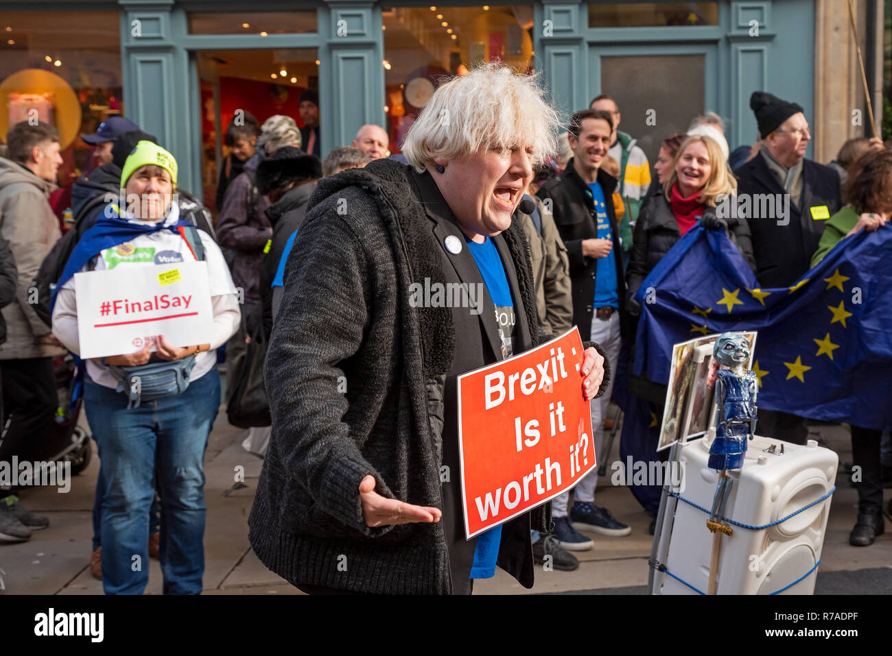 Oxford, UK. 8. Dezember 2018. Die Bollocks zu Brexit Bus Tour Besuch in ...