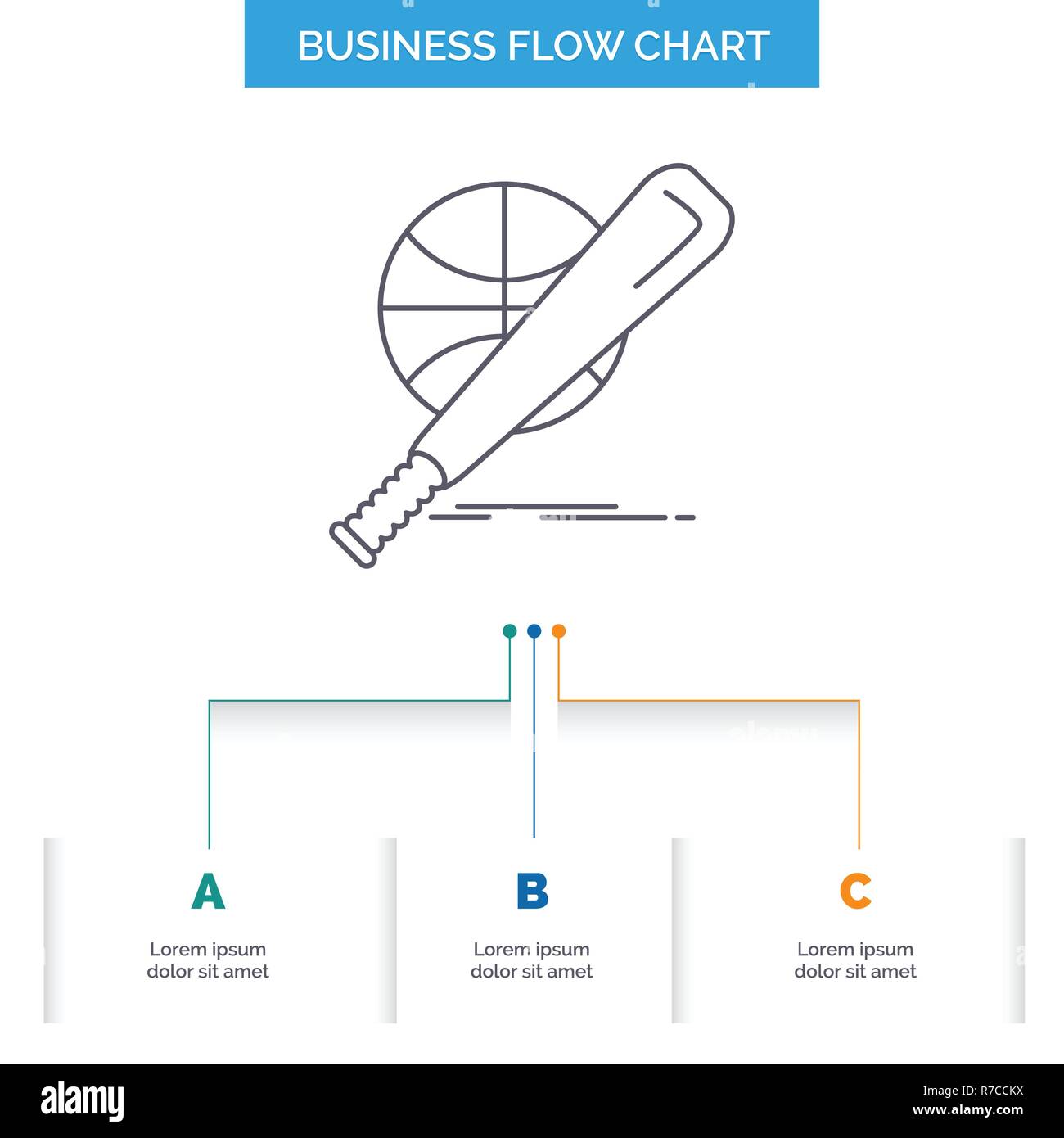 Baseball, Basketball, Ball, Spiel, Spaß Business Flow Chart Design mit ...