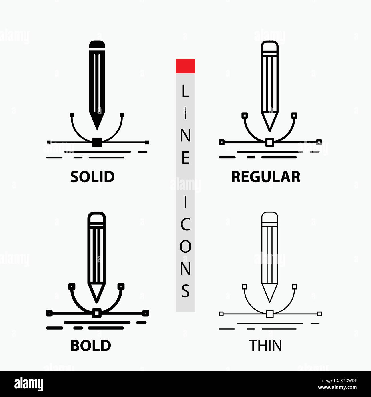 Illustration, Design, pen, Grafik, zeichnen Symbol in Thin, Regular ...