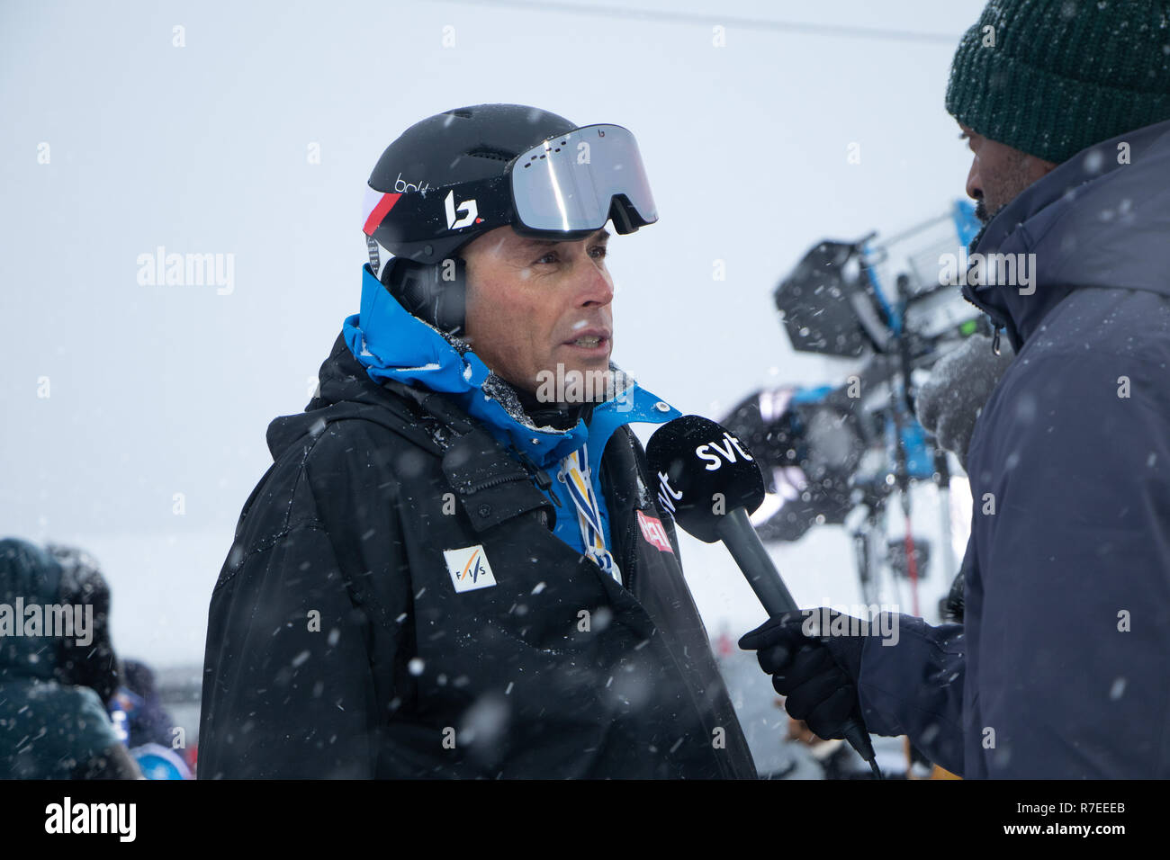 09. Dezember 2018, Val d'Isère Frankreich. Markus Waldner der FIS ...