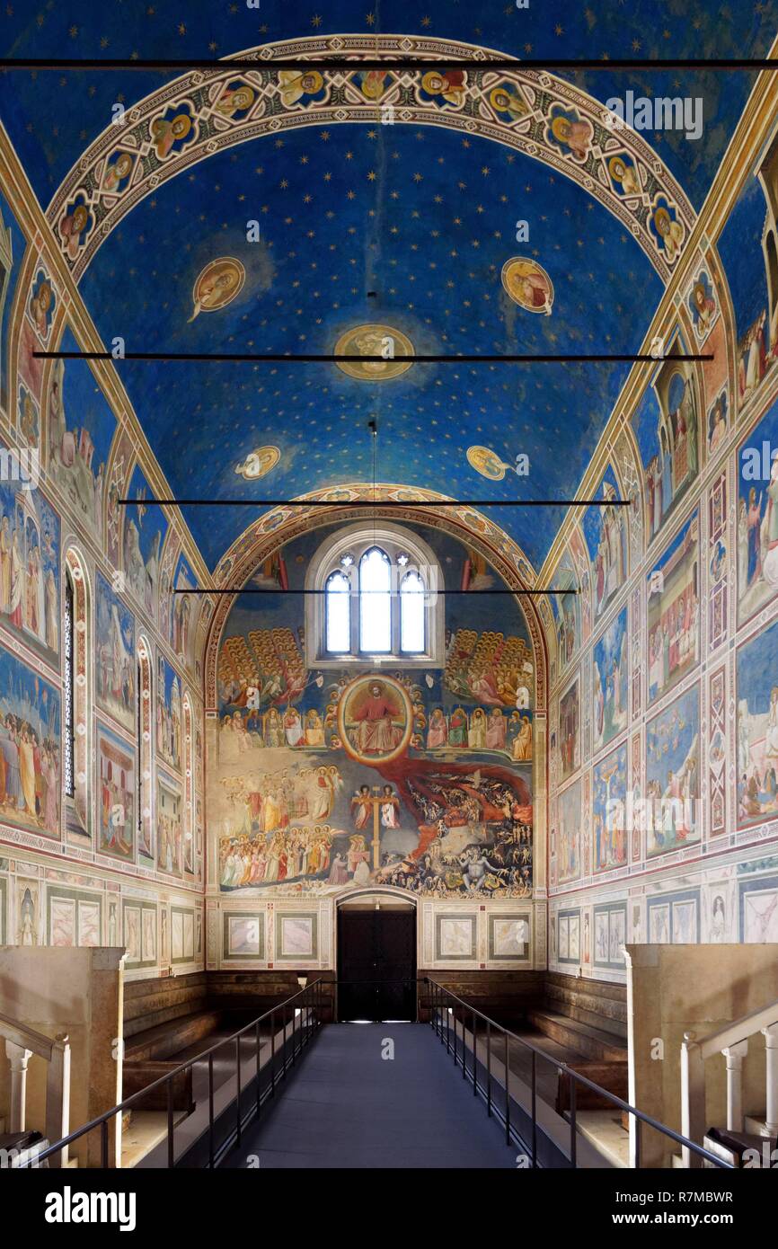 Italien, Venetien, Padua, Padua, Cappella degli Scrovegni Kapelle, Fresken von Giotto ...