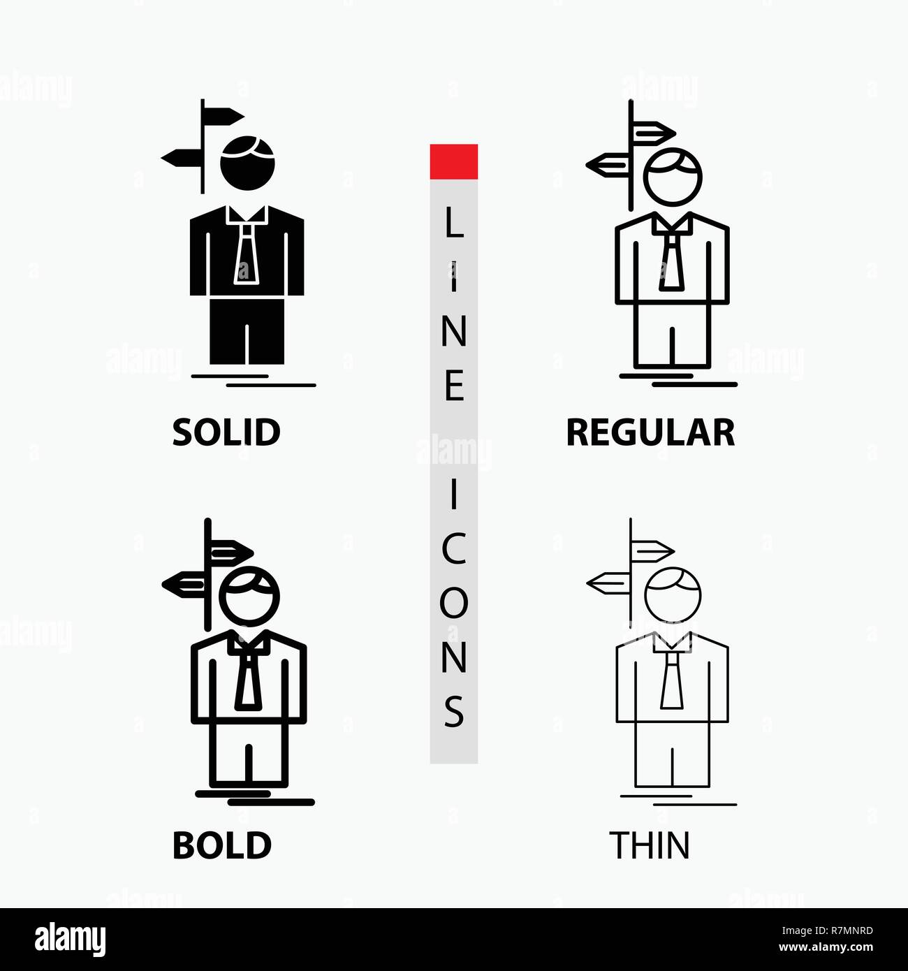 Pfeil, Wahl, wählen, Entscheidung, Richtung Symbol in Thin, Regular ...