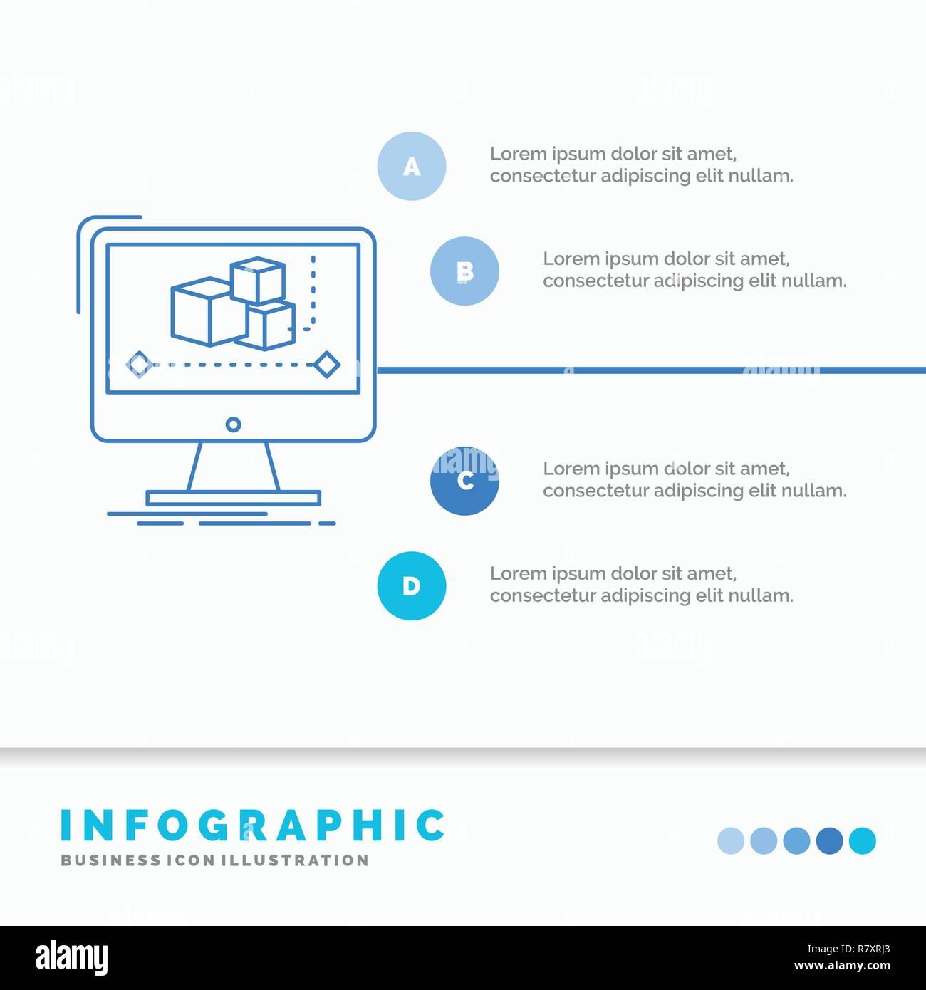 Animation, Computer, Editor, Monitor, Software Infografiken Vorlage für die Website und ...