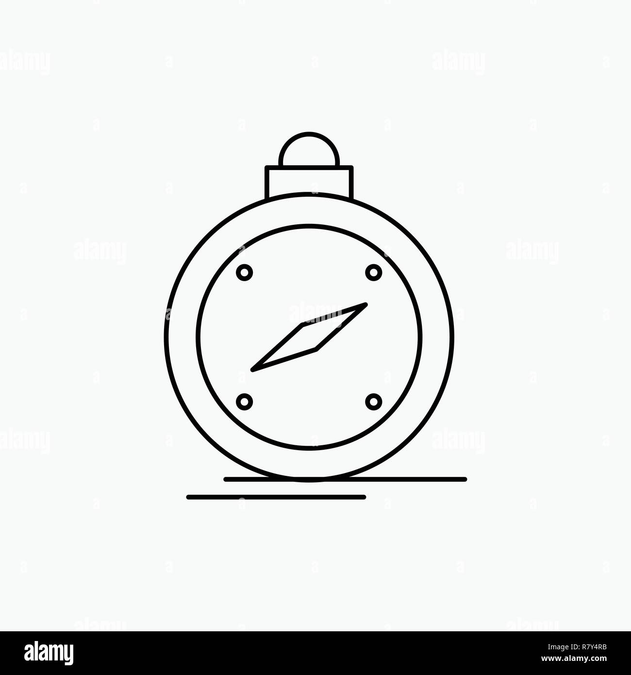Kompass rose linie symbol Stock-Vektorgrafiken kaufen - Alamy