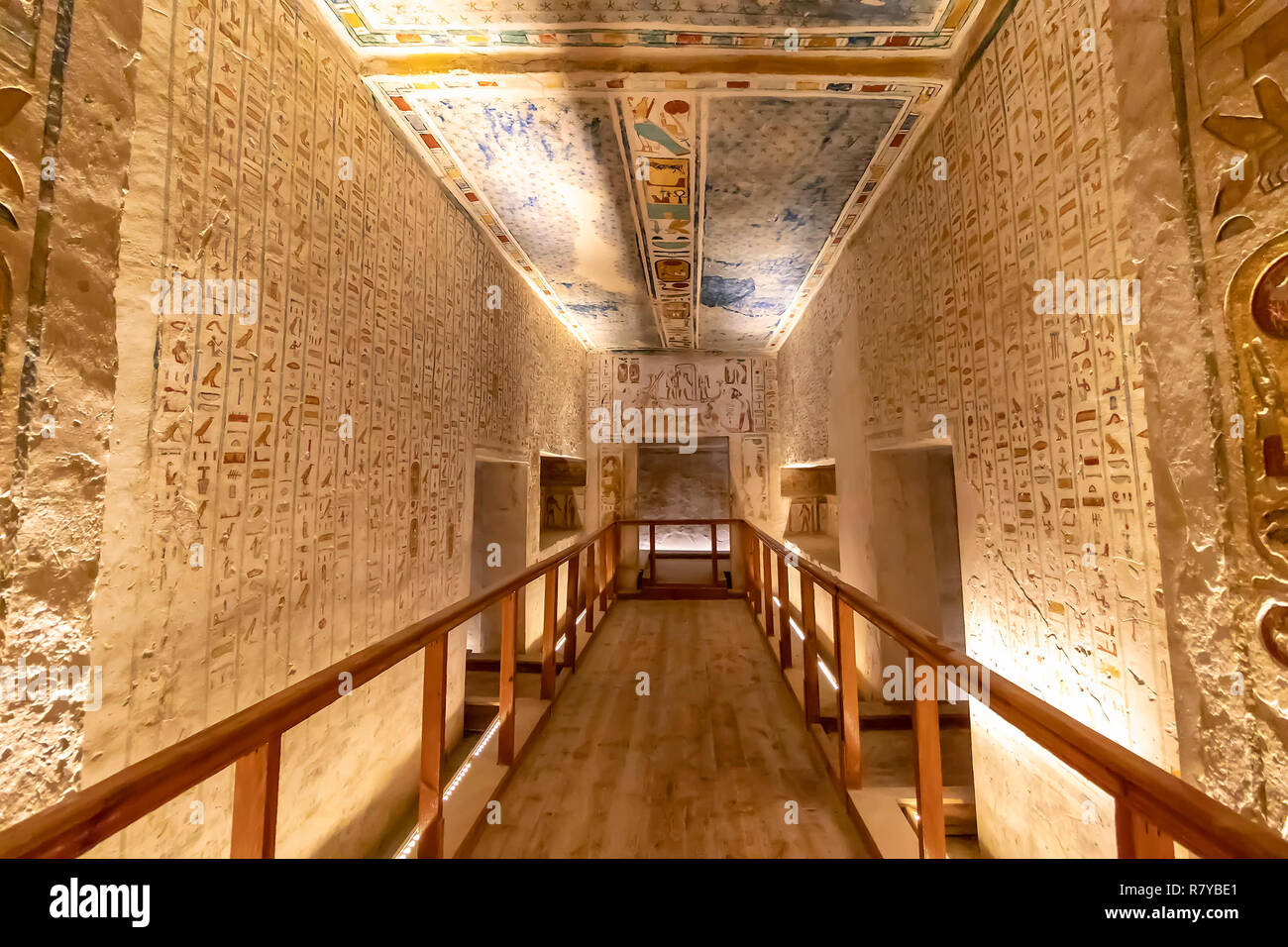 Luxor, Ägypten - September 11, 2018: Grab KV 2 im Tal der Könige ist ...