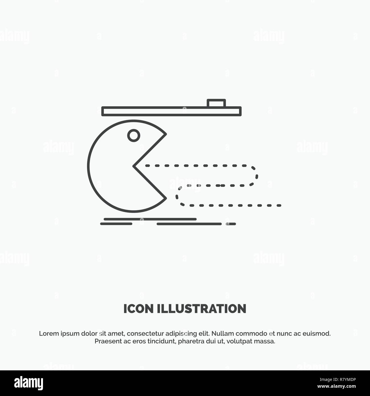 Pacman symbol Stock-Vektorgrafiken kaufen - Alamy