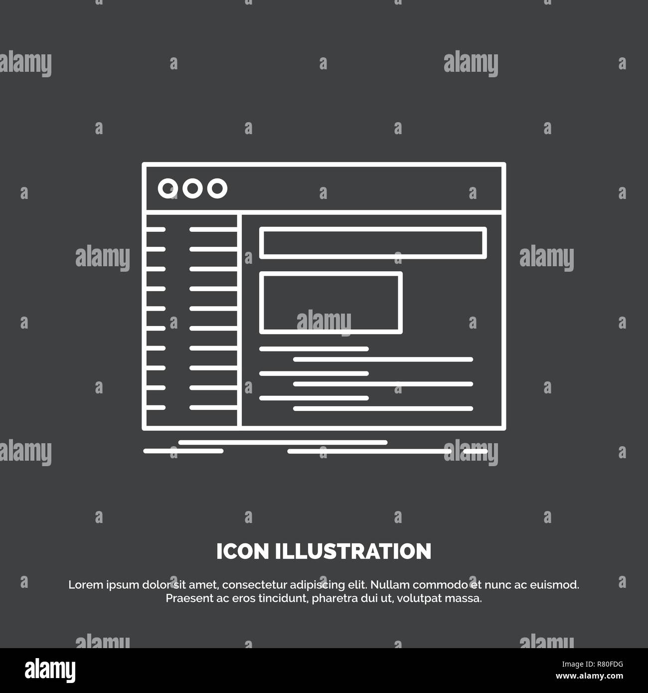 Admin panel symbol Stock-Vektorgrafiken kaufen - Alamy