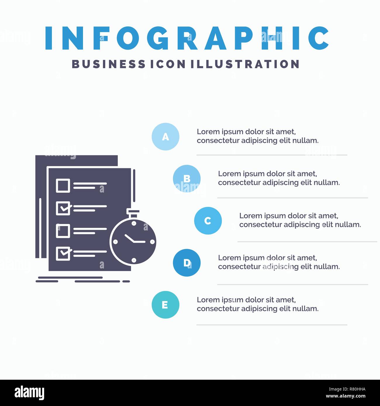 Todo, Aufgabe, Liste, Prüfen, Zeit Infografiken Vorlage für die Website ...