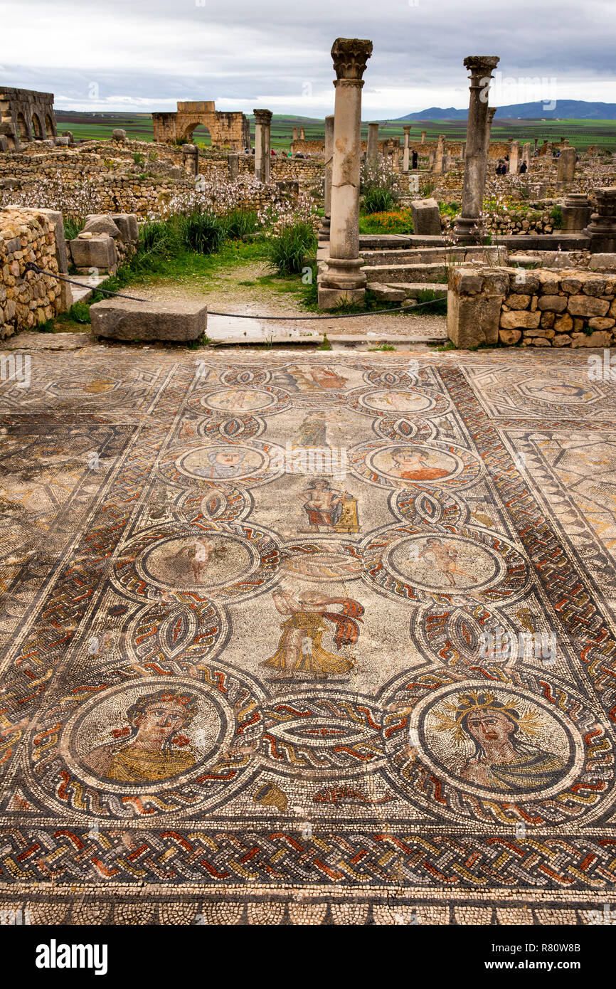 Das mosaikhaus der vier jahreszeiten von dionysos -Fotos und ...