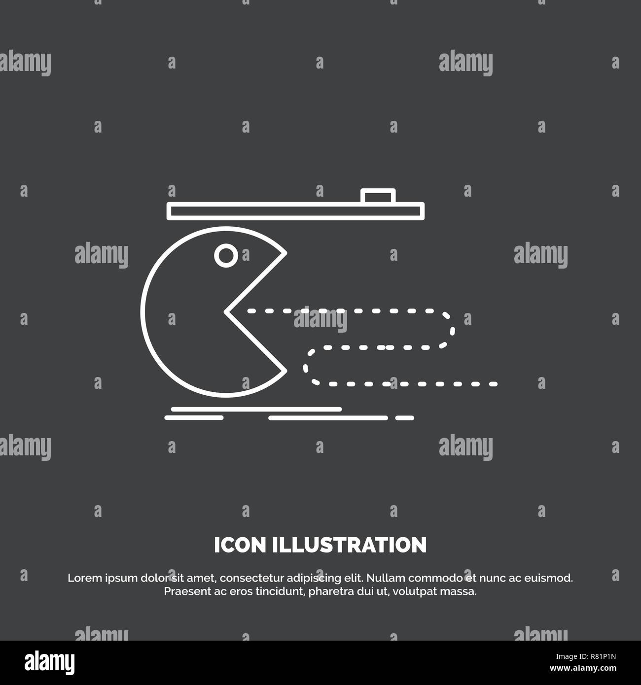 Pacman symbol Stock-Vektorgrafiken kaufen - Alamy