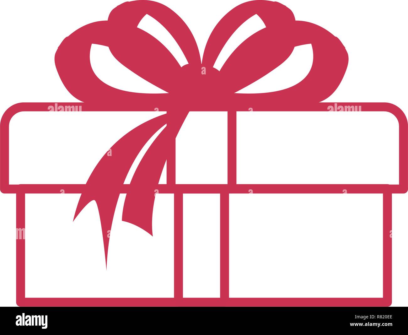 Verpackt Geschenkverpackung auf weißem Hintergrund Vector Illustration ...