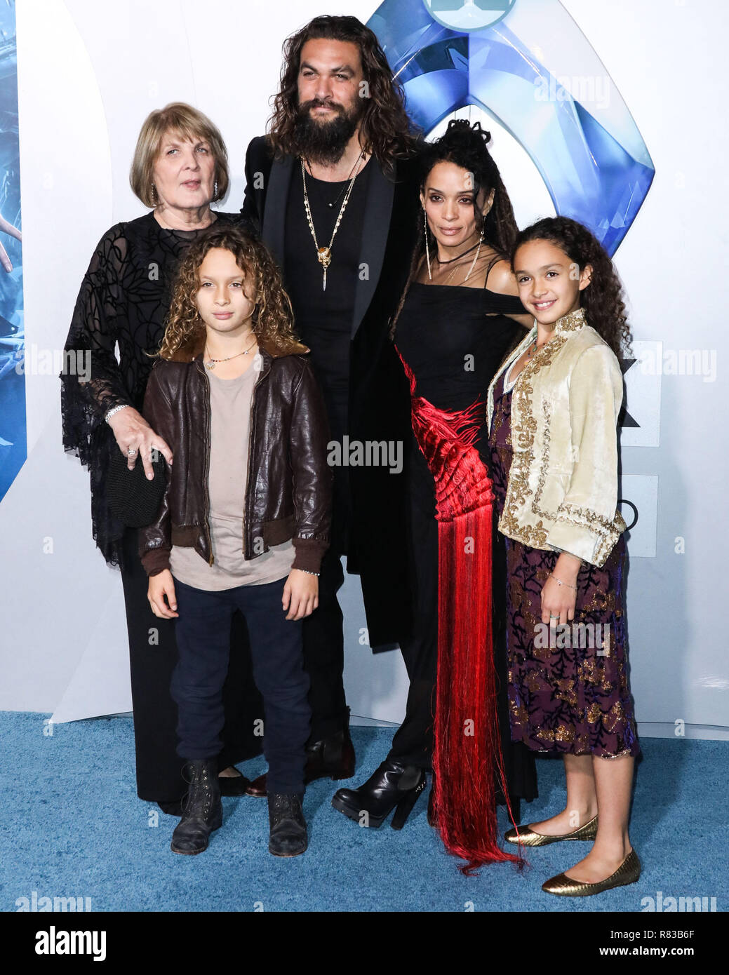 Los Angeles, USA. 12 Dec 2018, Coni Momoa, Jason Momoa, Nakoa-Wolf ...