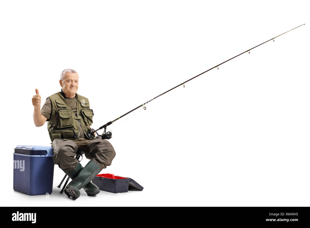 Zufriedener Fischer Stockfotos und -bilder Kaufen - Alamy