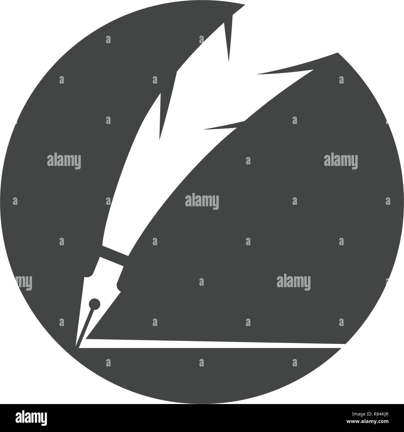 Stift logo Stock-Vektorgrafiken kaufen - Alamy