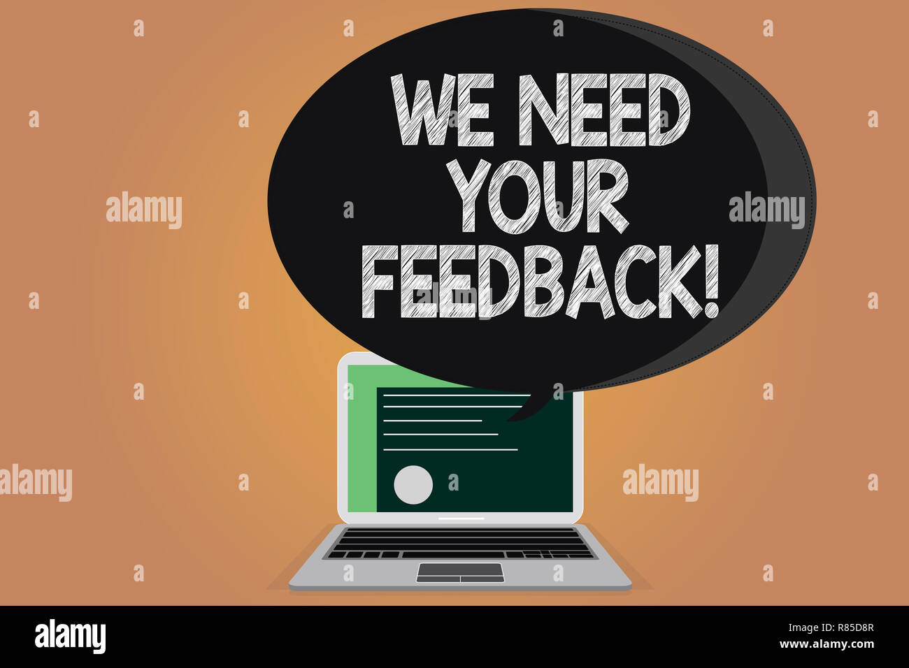 Schreiben Hinweis zeigen wir Ihr Feedback benötigen. Business Foto ... Schreiben Hinweis zeigen wir Ihr Feedback benötigen. Business Foto ...