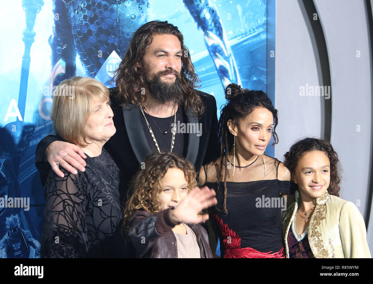 Hollywood, Ca. 12 Dez, 2018. Coni Momoa, Jason Momoa, Nakoa-Wolf ...