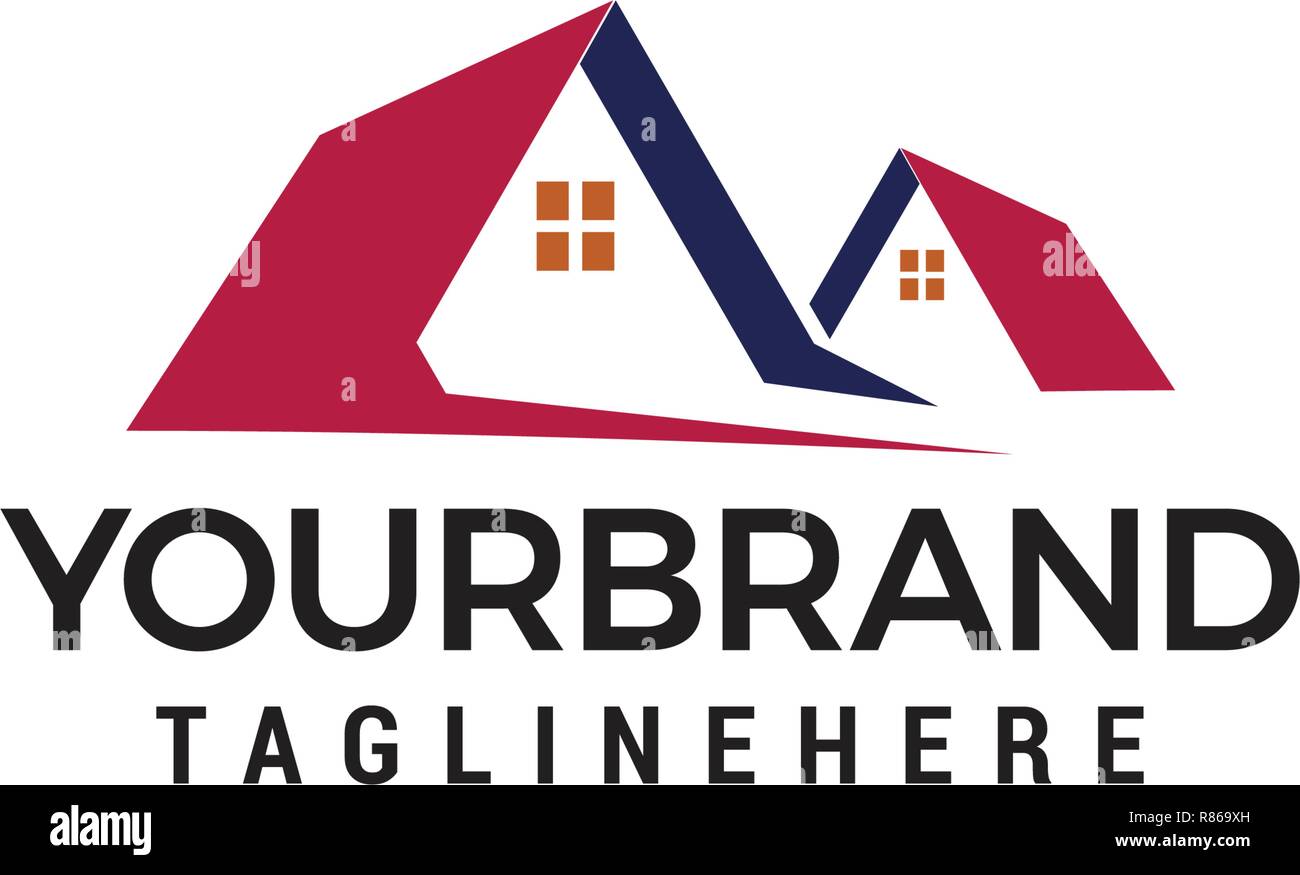 Dach logo vektor vektoren Stock-Vektorgrafiken kaufen - Alamy