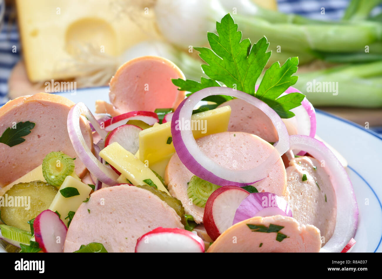 Bayrischer Wurstsalat Mit Kase