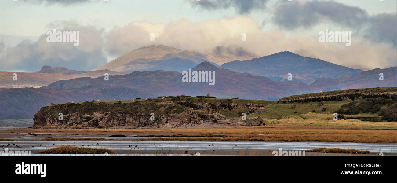 UK Cumbrian Küste, Halbinsel Furness, Duddon Flussmündung, Sandscale ...