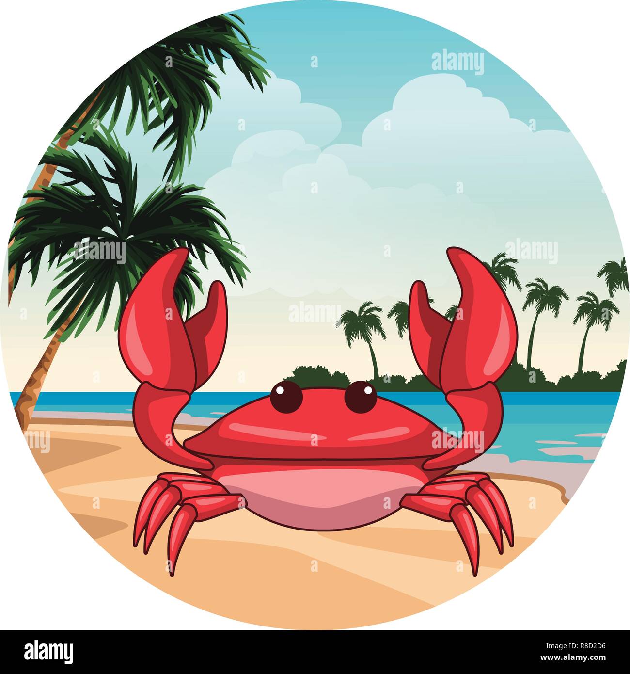 Crab cartoon Stock-Vektorgrafiken kaufen - Alamy
