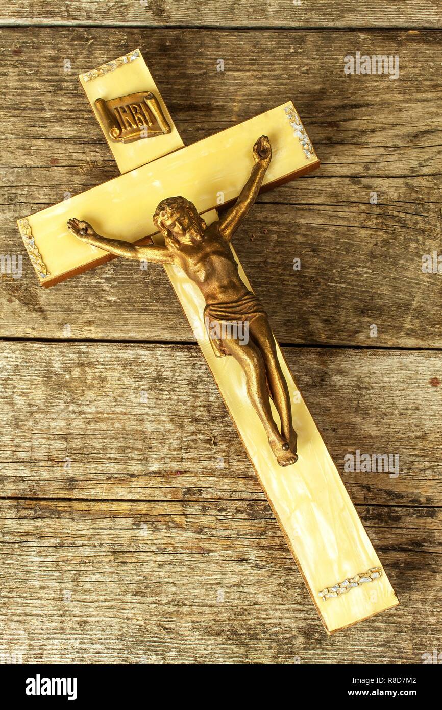 Jesus Christus gekreuzigt. Katholische Symbol. Christliches Symbol ...