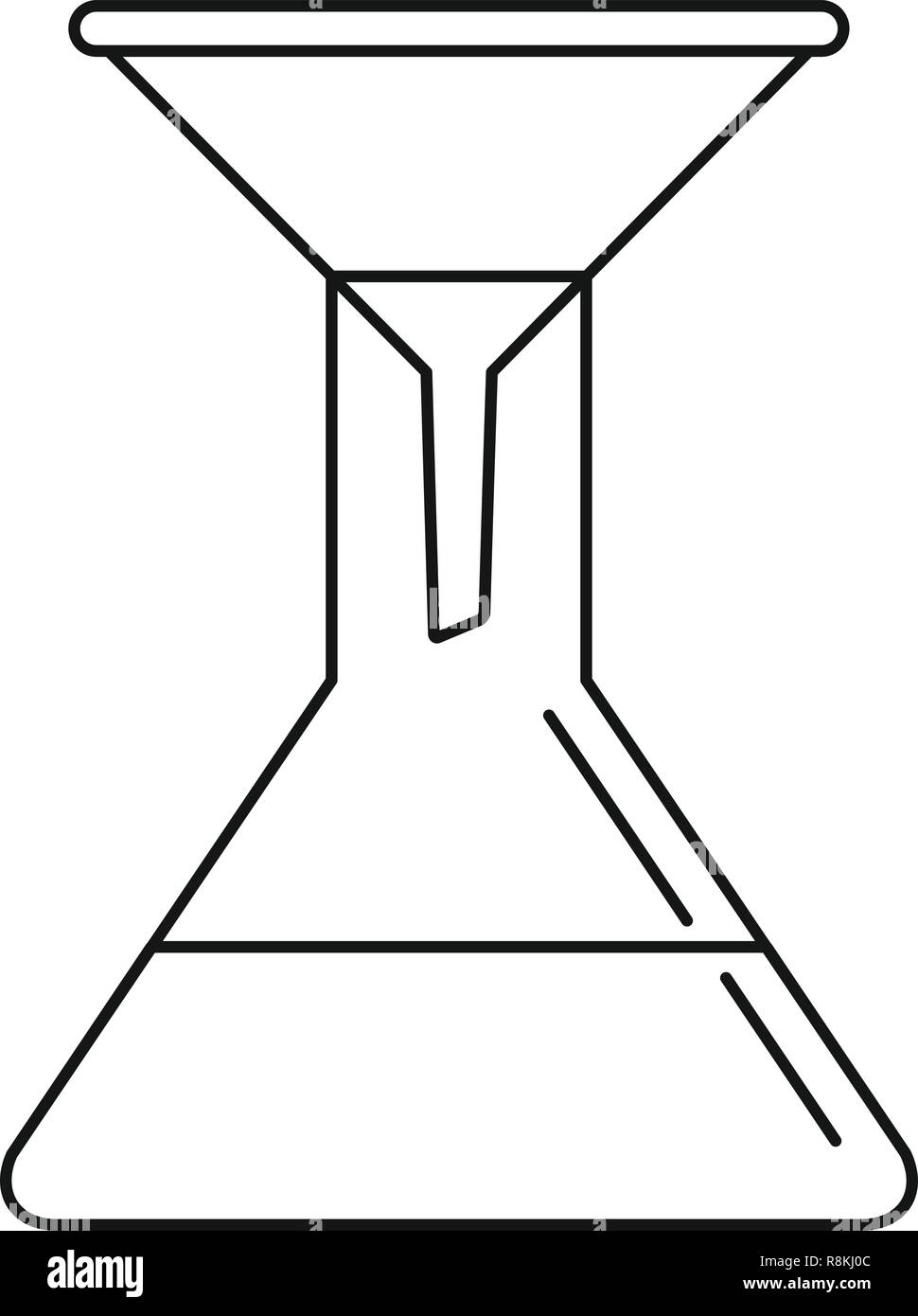 Wasser Symbol Trichter. Umriss wasser Vektor Symbol für Web Design auf ...