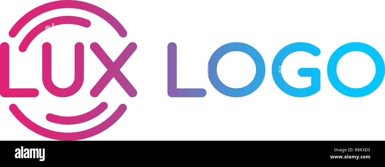 Lux technologie logo Stock-Vektorgrafiken kaufen - Alamy