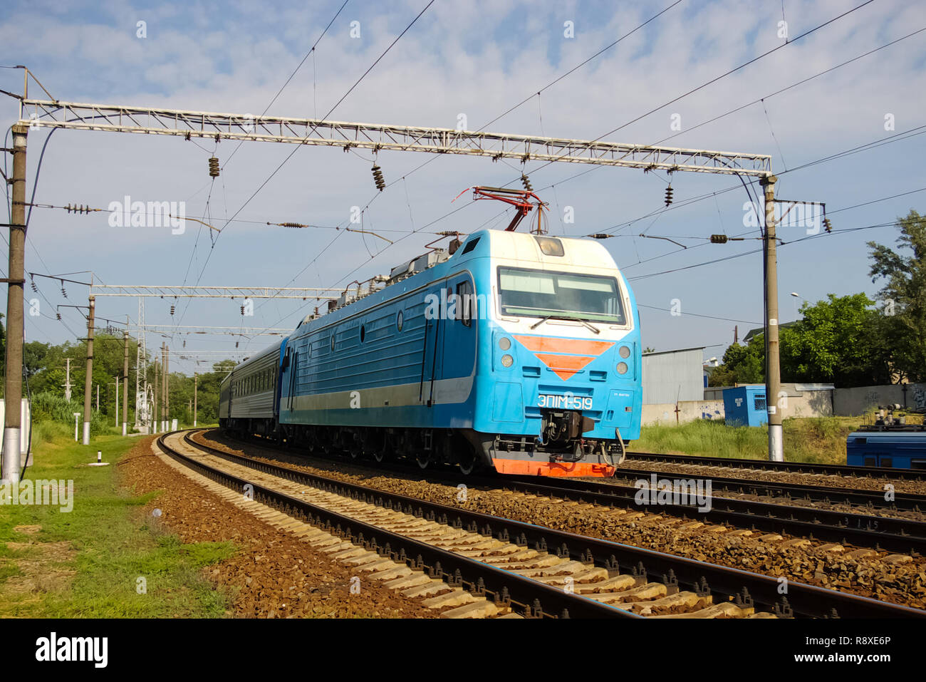 Soviet Freight Train Diesel Locomotive Stockfotos und -bilder Kaufen ...