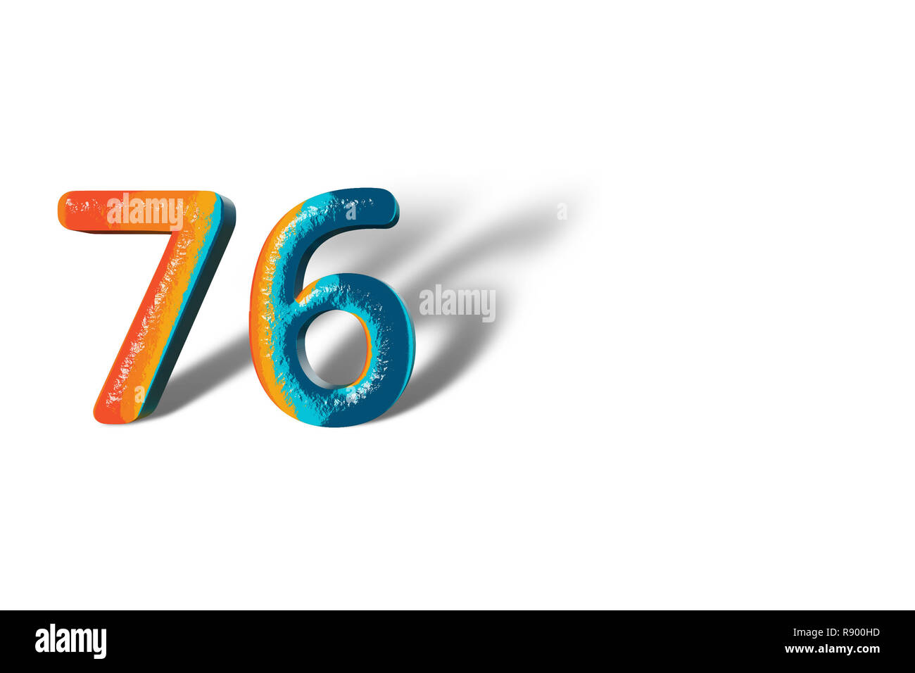 3d nummer 76 -Fotos und -Bildmaterial in hoher Auflösung – Alamy