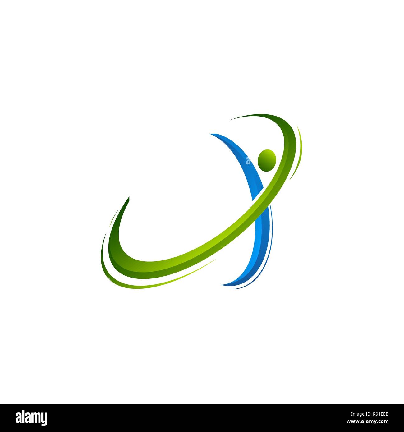 Aktive Menschen, Fitness und Gesundheit abstrakte Logo, Logo Vorlage ...