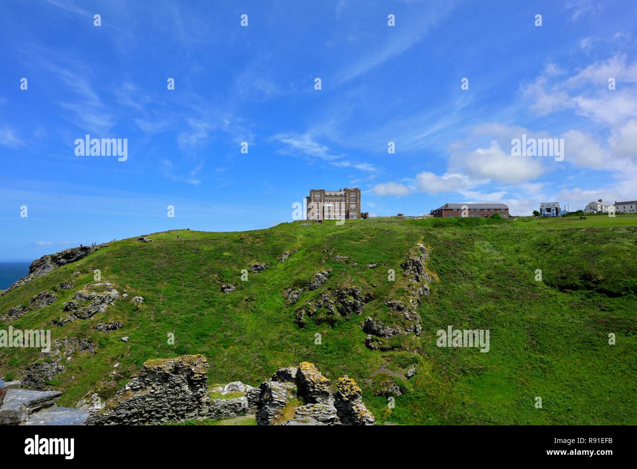 King Arthur s Camelot Castle Hotel, Tintagel, Cornwall, England ...