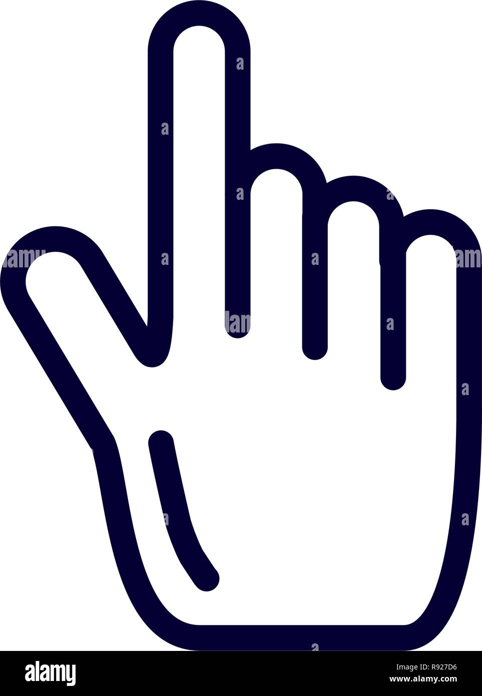 Zeigefinger Cartoon Stockfotos und -bilder Kaufen - Alamy