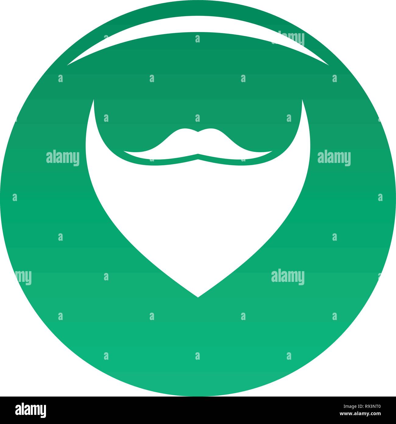 Dreieckige Bart Symbol. Einfache Abbildung der dreieckigen Bart vektor ...