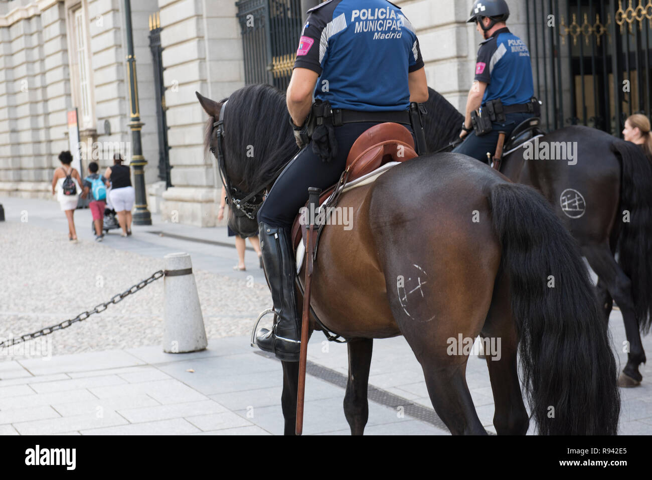 Berittener polizist uniformpferd -Fotos und -Bildmaterial in hoher ...