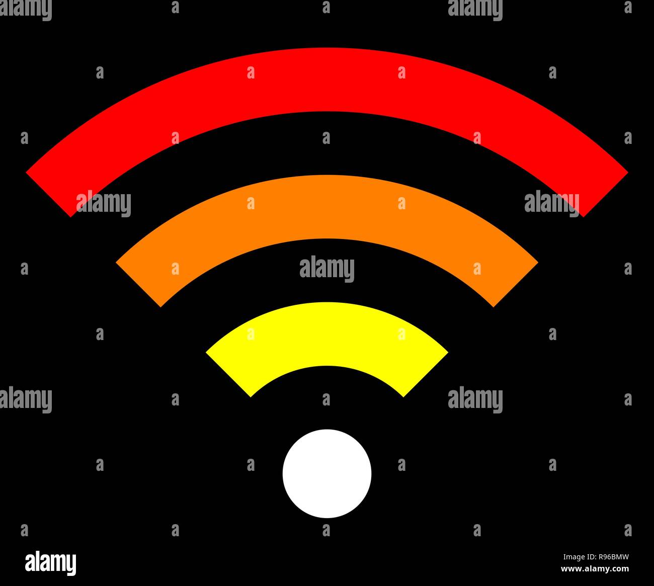 Wlan Symbol - bunte Einfache, isoliert - Vector Illustration Stock ... Wlan Symbol - bunte Einfache, isoliert - Vector Illustration Stock ...