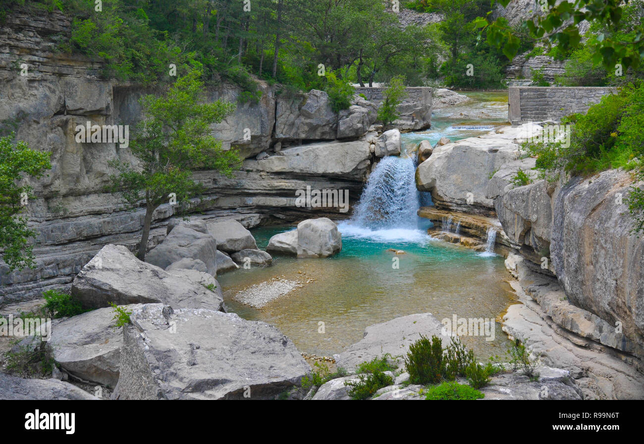 Gorges de la Meouge in der Provence in Frankreich Stockfotografie - Alamy