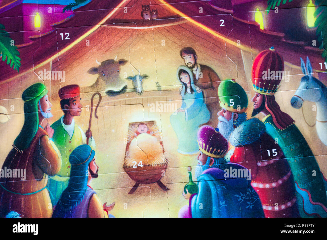 Advent Calendar Window Stockfotos und -bilder Kaufen - Alamy