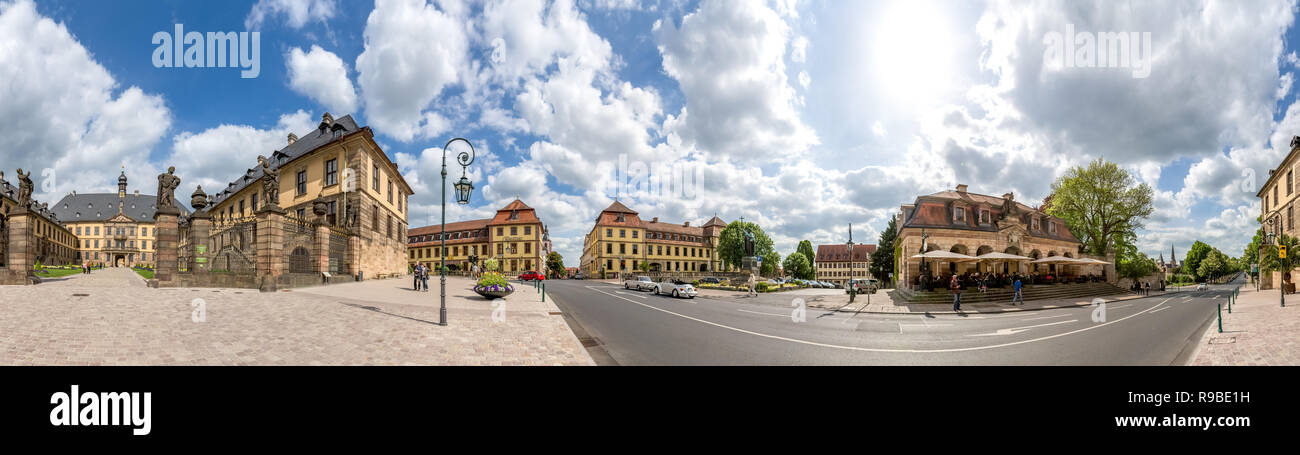 Historische Stadt Fulda, Deutschland Stockfotografie - Alamy