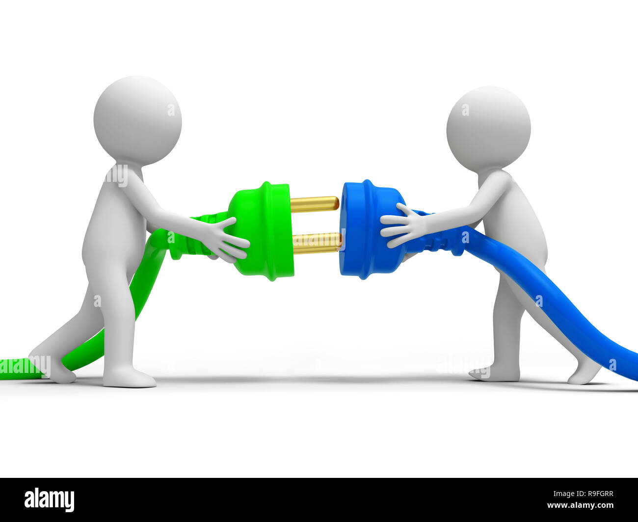 Zwei stecker der verbindung -Fotos und -Bildmaterial in hoher Auflösung ...