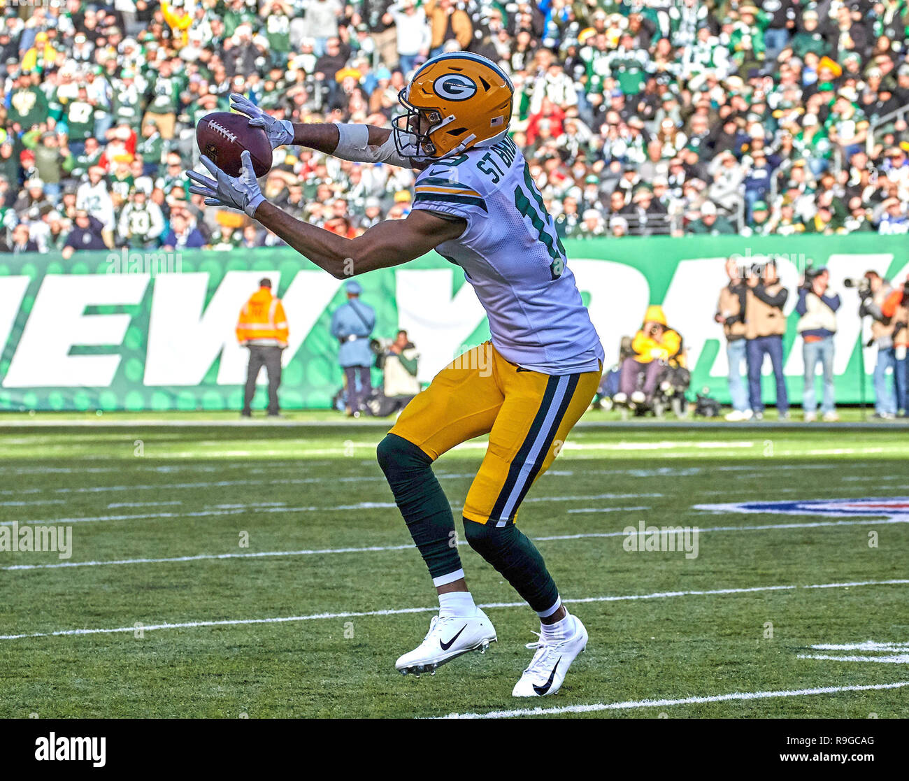 East Rutherford, New Jersey, USA. 23 Dez, 2018. Green Bay Packers wide ...