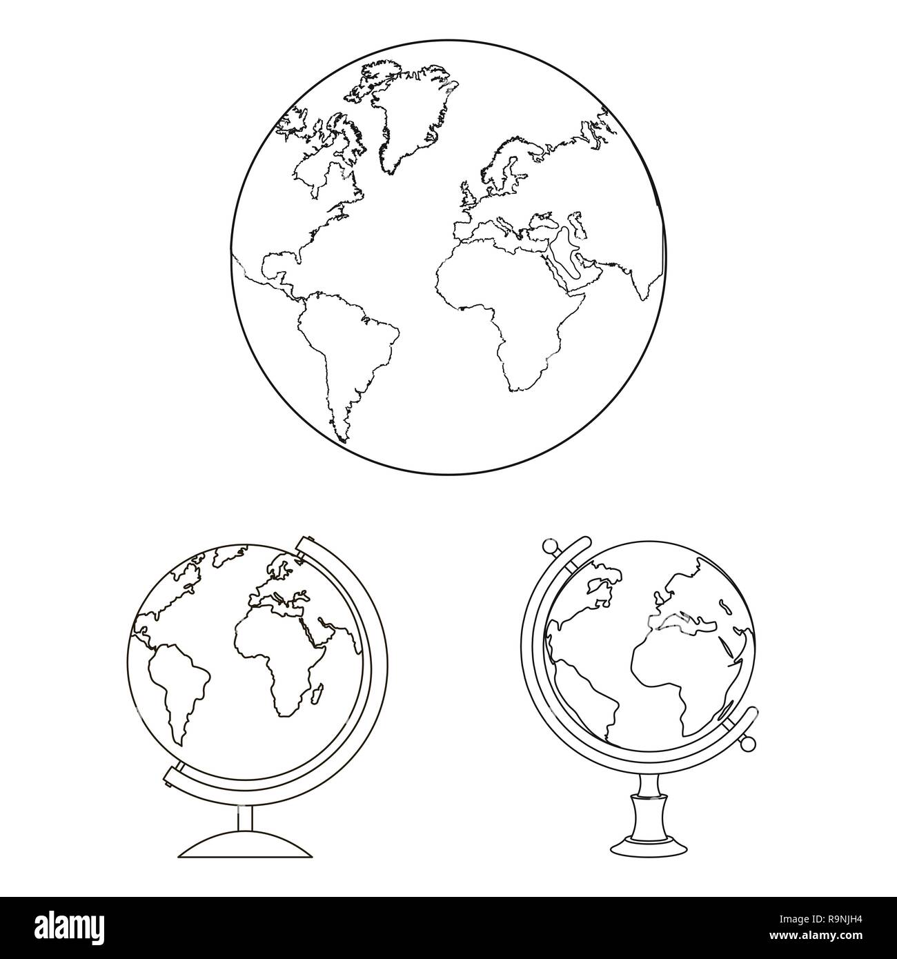Globus, Dot, international, Ozean, Länder, weltweit, Welt, Landkarte ...