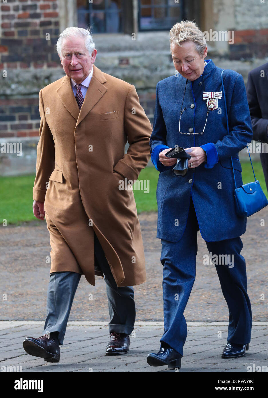 Der Prinz von Wales und die Herzogin von Cornwall besuch Ely Markt. Mit ...
