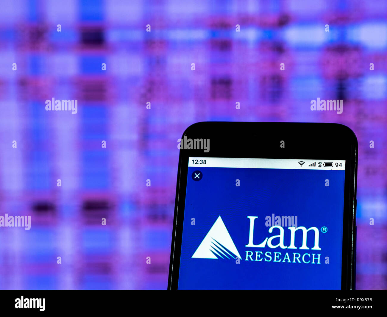 Lam Research Corporation Logo auf dem Smartphone angezeigt ...