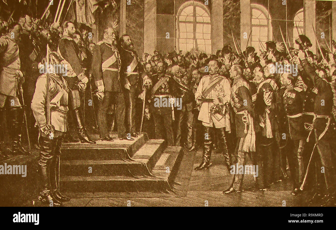 Krönung - Jan 18 1871 - William und ich rief zum deutschen Kaiser im ...