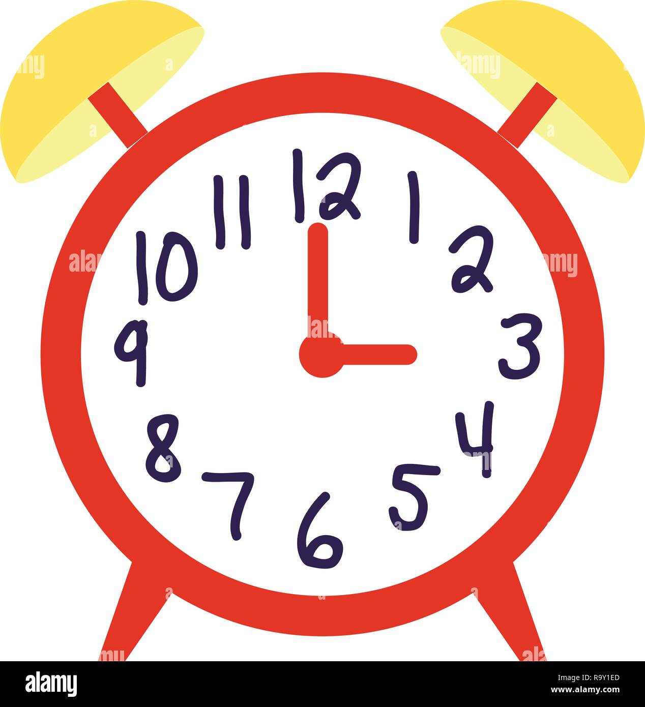 Alarm Clock Cartoon Illustration Stockfotos und -bilder Kaufen - Seite ...